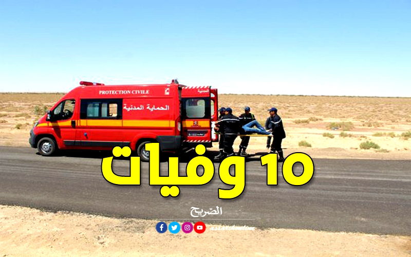 تسجيل 10 حالات وفاة وإصابة 423 شخصا خلال 24 ساعة – Assarih