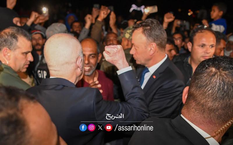 قيس سعيّد في شارع الحبيب بورقيبة – Assarih